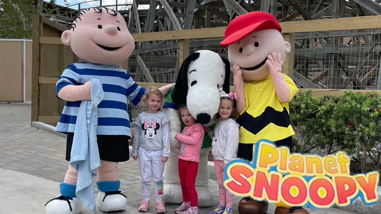 Kids visited Snoopy planet at California's Great America Theme park # ...