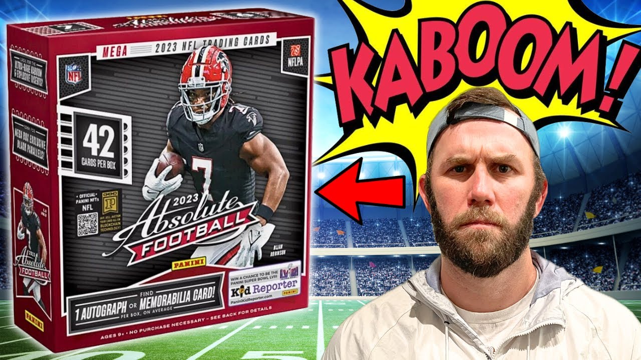 HUNTING FOR KABOOMS! 2023 ABSOLUTE FOOTBALL MEGA BOX REVIEW - YouTube