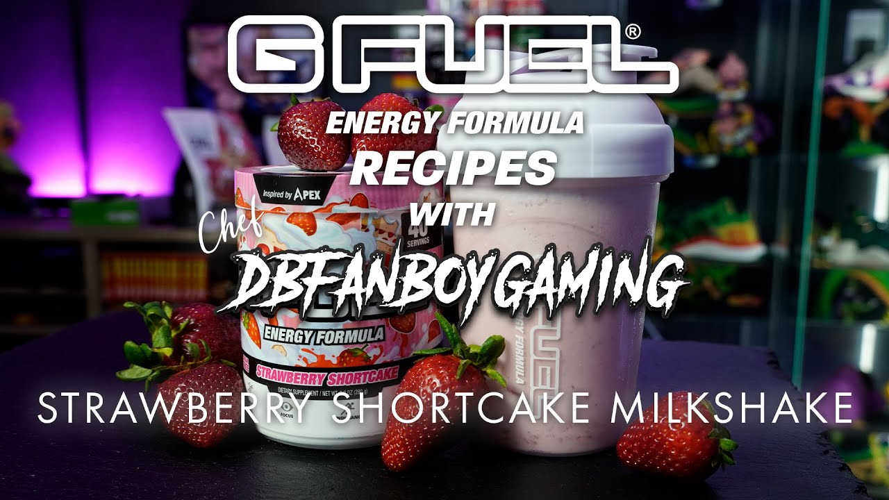 G-FUEL Recipes | Strawberry Shortcake Milkshake - YouTube