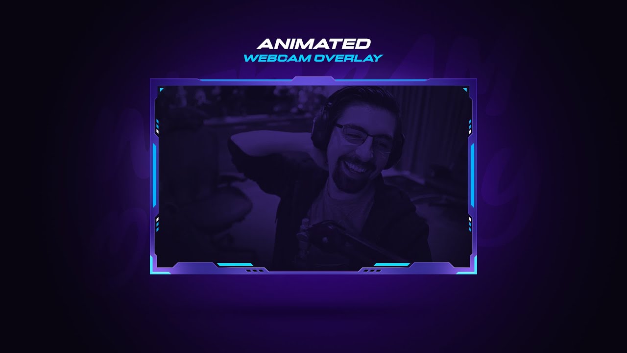 Minimal Animated Webcam Overlay Template For Streamers - YouTube