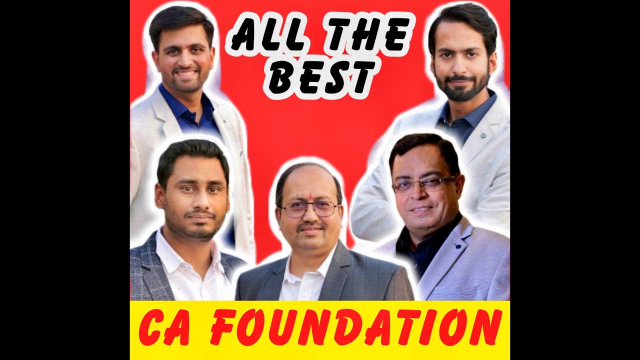 CA Foundation Last minute Tips and Tricks | All the Best dear students ...
