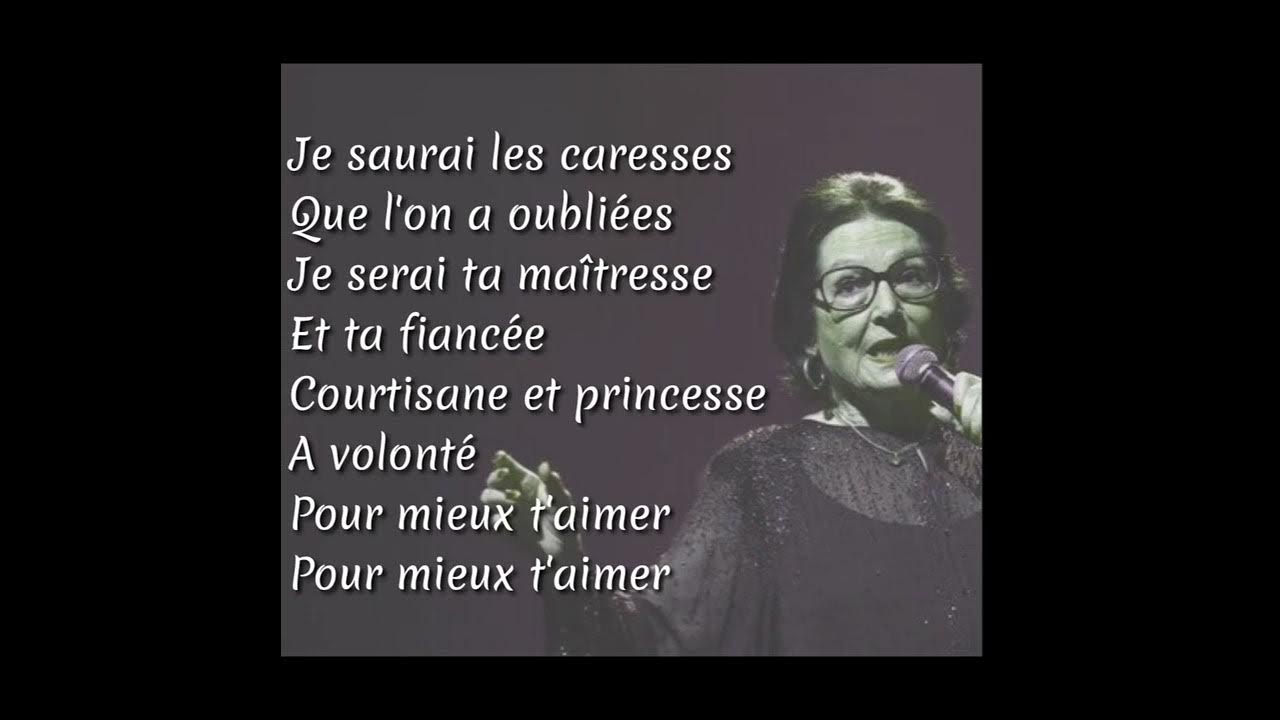 Nana Mouskouri pour mieux t'aimer paroles lyrics - YouTube