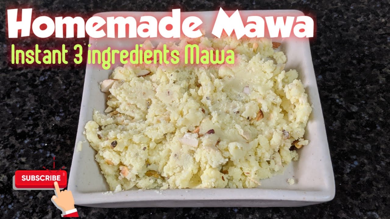 Mawa केवल 2 मिनट में मावा/खोया तैयार | Instant Mawa/Khoya | Milk Powder ...