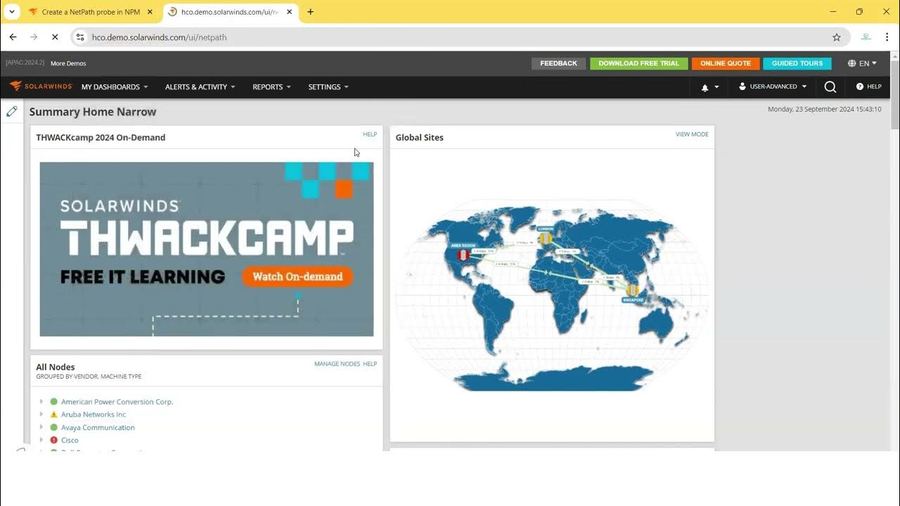 SolarWinds NetPath in Hybrid Cloud Observability NPM 2024 - YouTube