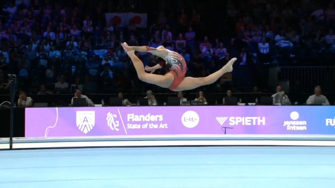 (13.333) Kishi Rina 🇯🇵Floor exercise Qual/ 2023 WAG World Championships - YouTube