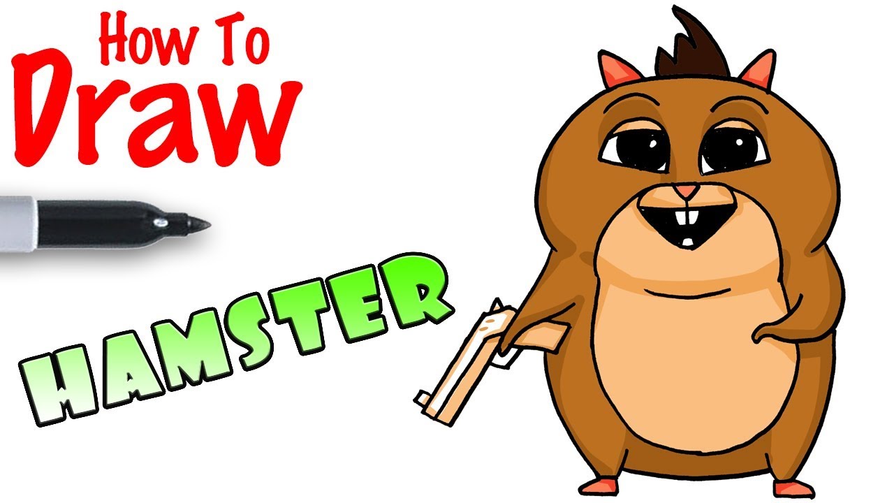 How To Draw Hamster Fortnite Youtube