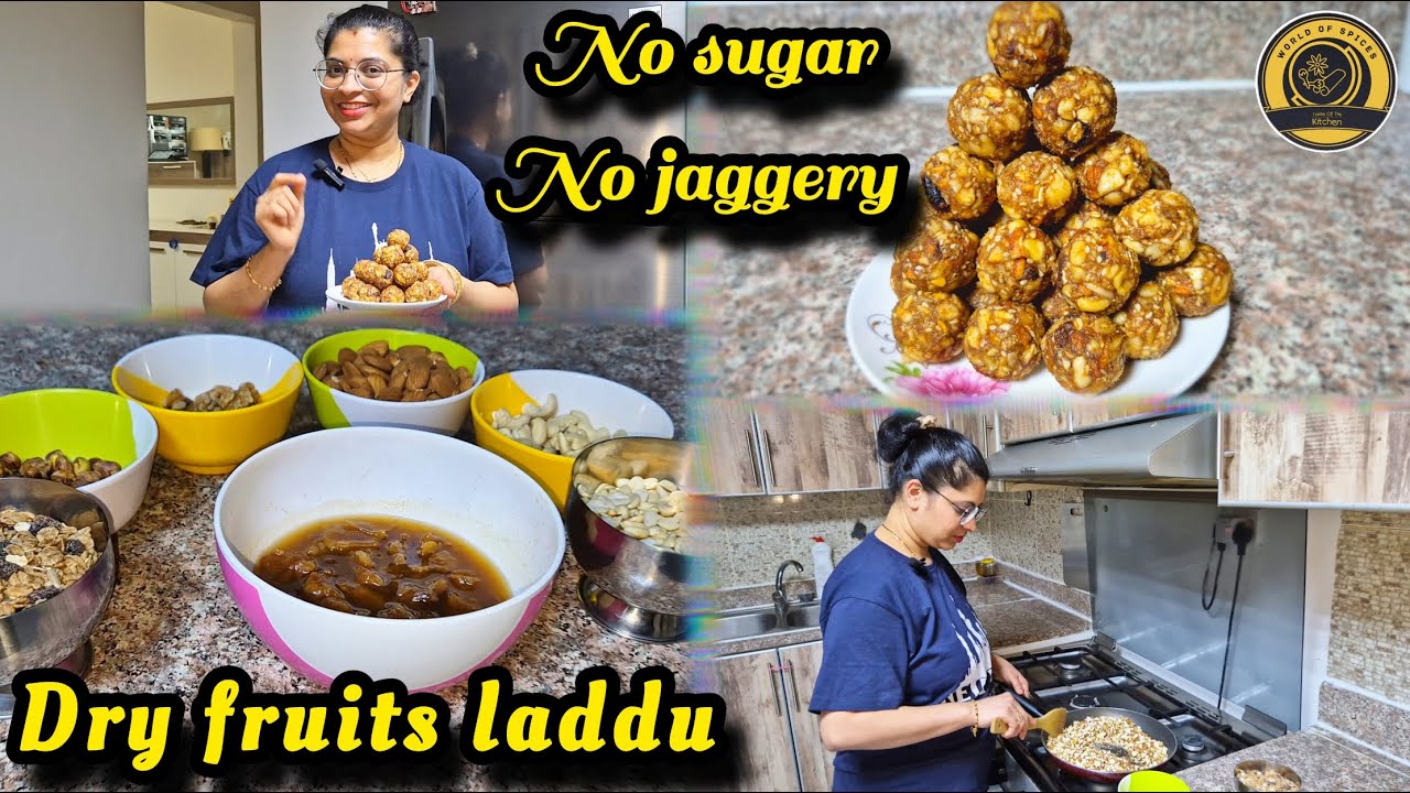 DRY FRUITS LADDU I No Sugar No Jaggery I Weight Loss Laddu Healthy dry-fruits-laddu-i-no-sugar-no-jaggery-i-weight-loss-laddu-healthy
