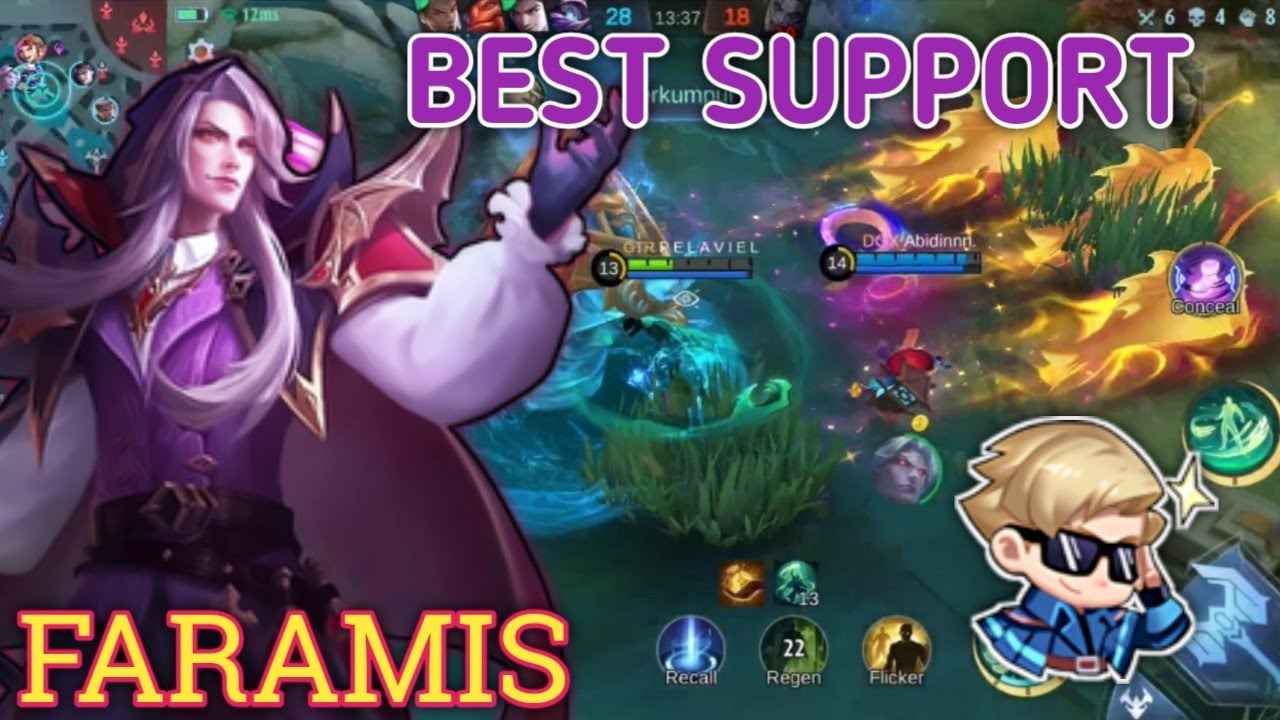 (FARAMIS BEST SUPPORT) GAMEPLAY FARAMIS - BUILD TOP 1GLOBAL FARAMIS ...