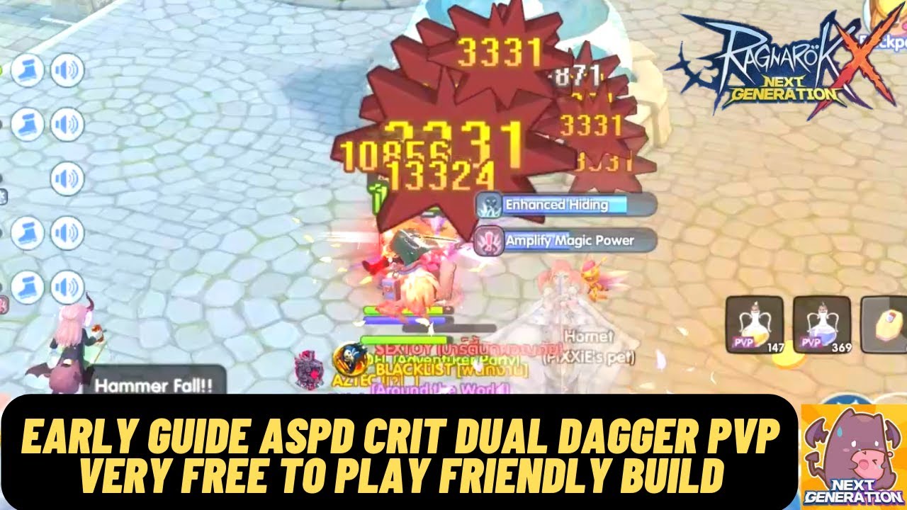 CRIT DAGGER PVP IS VERY FREE TO PLAY FRIENDLY BUILD | ASSASSIN CROSS ...