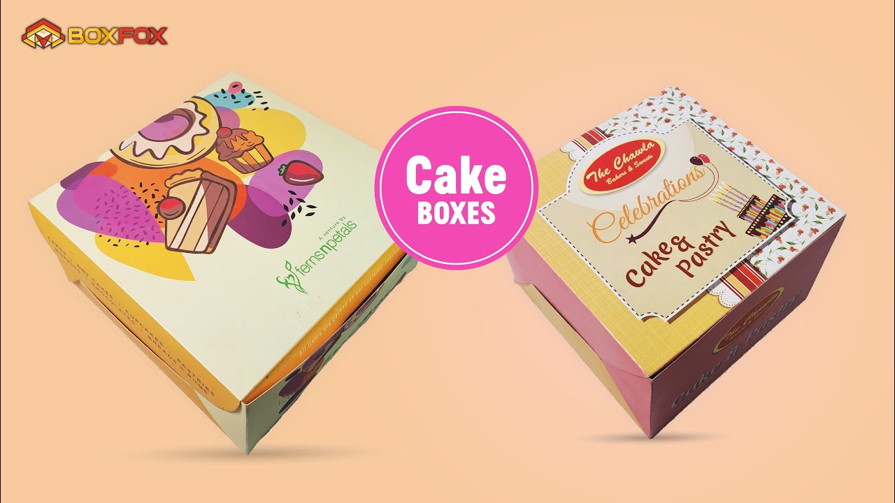 Custom Printed Cake Packaging Boxes - YouTube