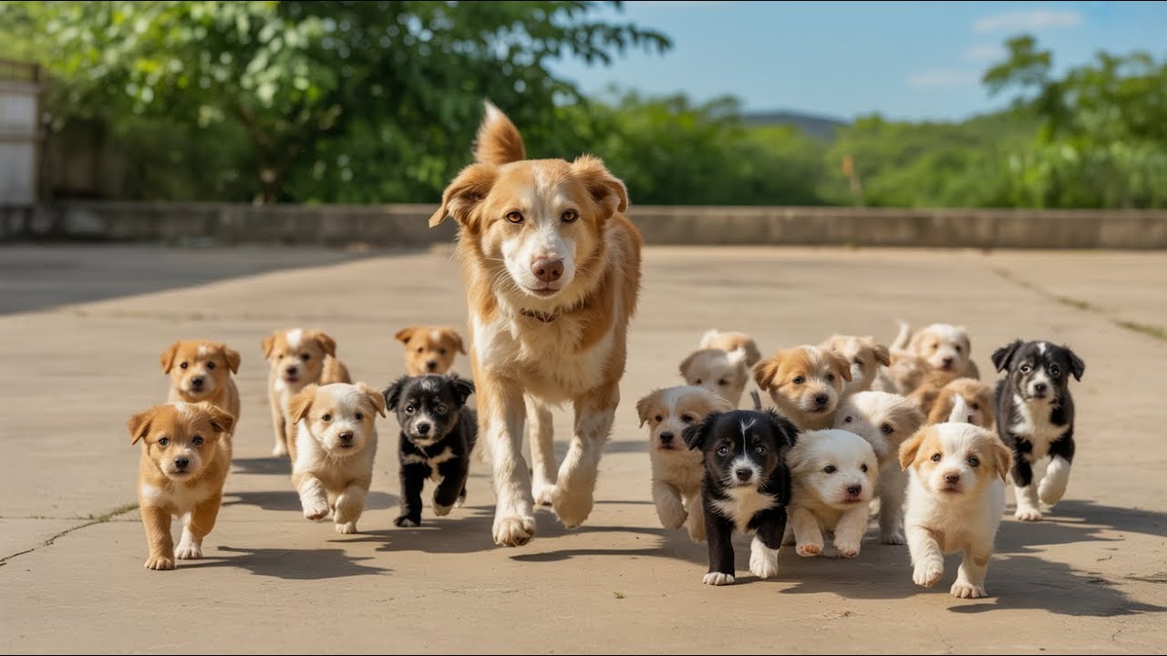 Mama Dog Cares for Her Newborns with Sweet, Gentle Love 🐶 ️ - YouTube