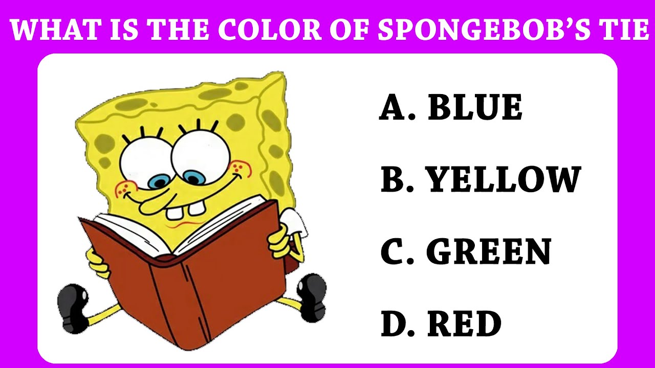 Spongebob Test Squarepants Quiz Only True Fans Can Answer Picture ...