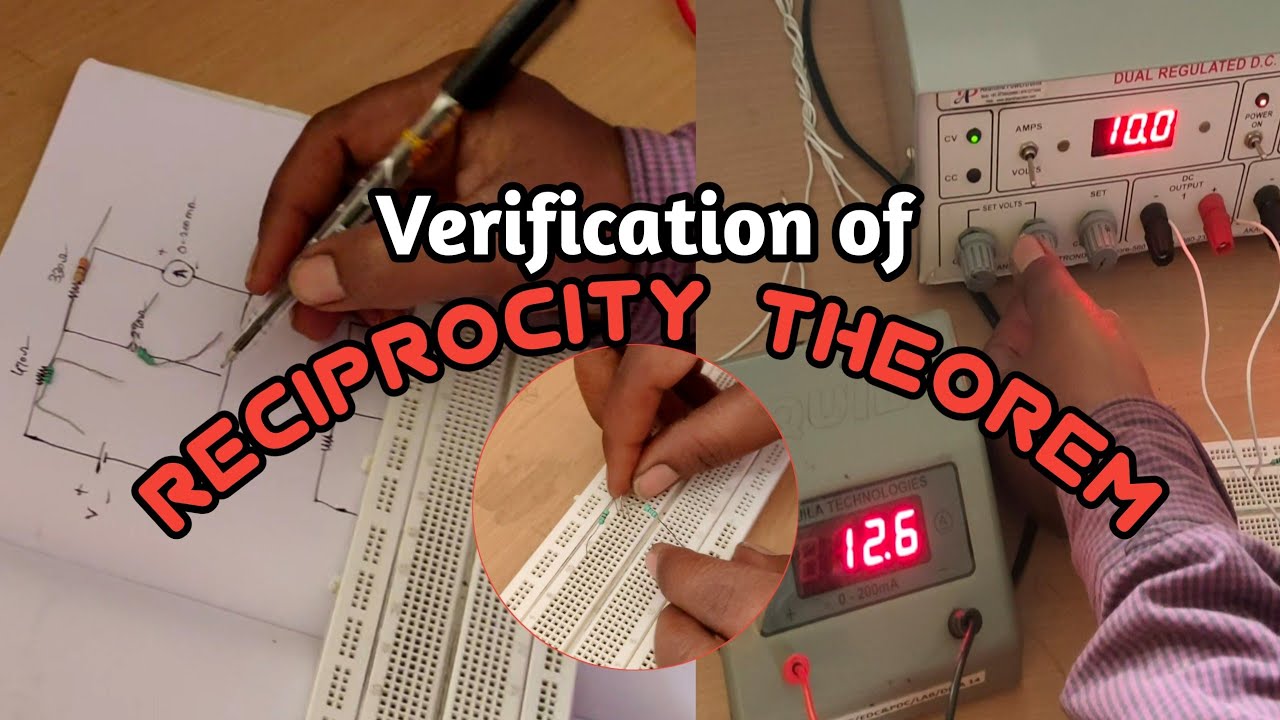 Verification of #reciprocity theorem practically in #circuits lab - YouTube