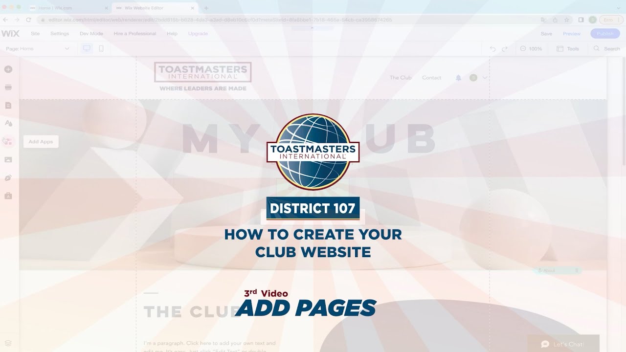 Add Pages - 03 - How to Create Your Club Website - YouTube