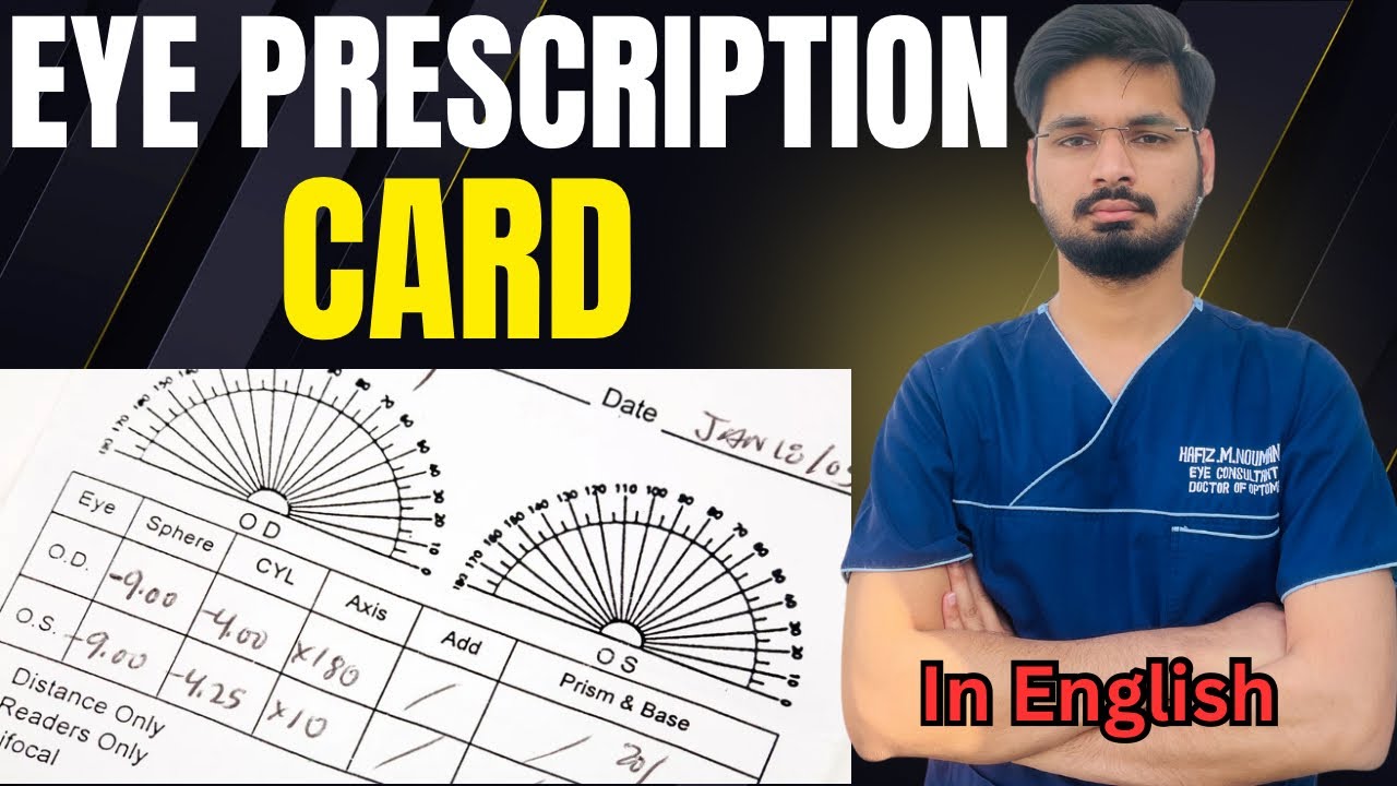 Master Eye Prescription Card | Optometry Basics in English| Detailed ...