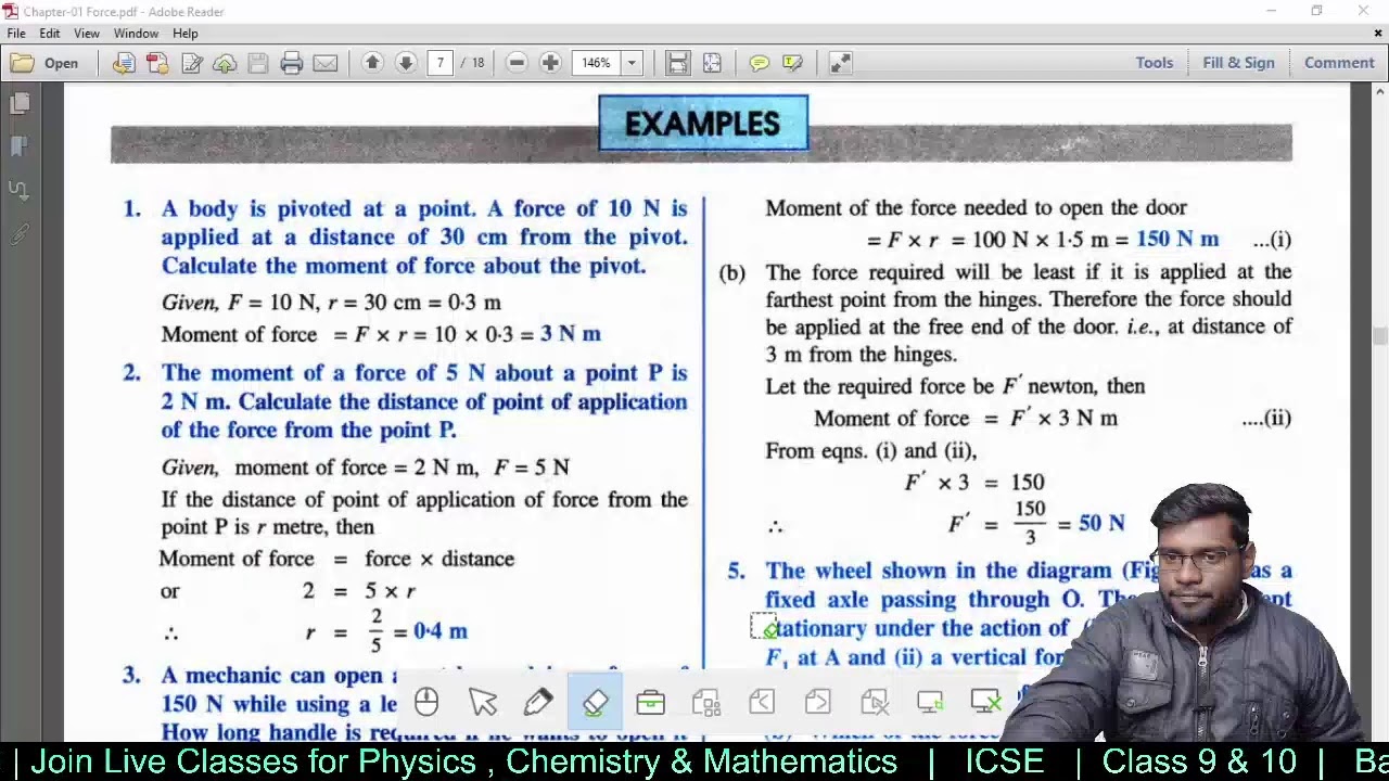 Class 10 CH 1 Force Lecture 1 | ICSE | Concise Physics | Selina ...