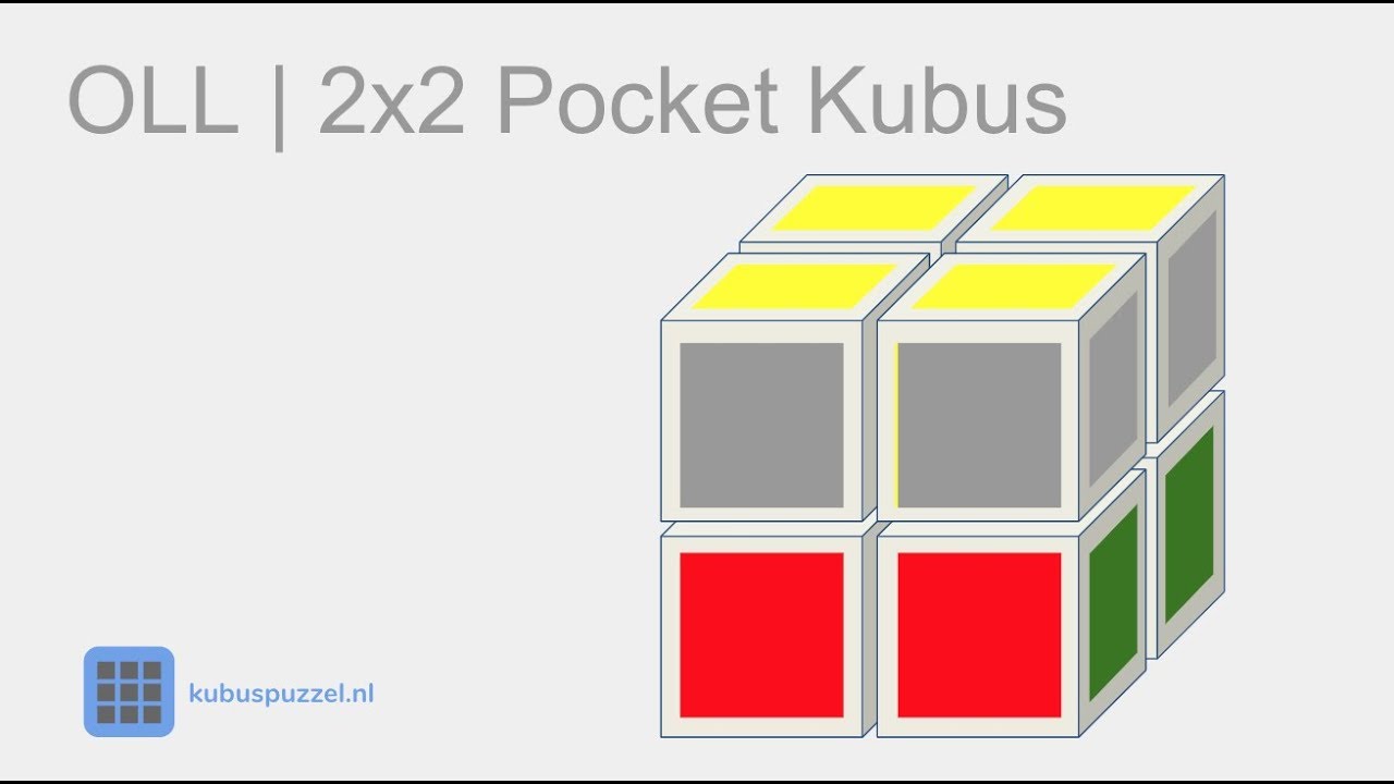 OLL | 2x2 kubus | 7 OLL situaties - YouTube