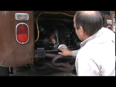 how to remove a VW bus engine with dual carbs - YouTube