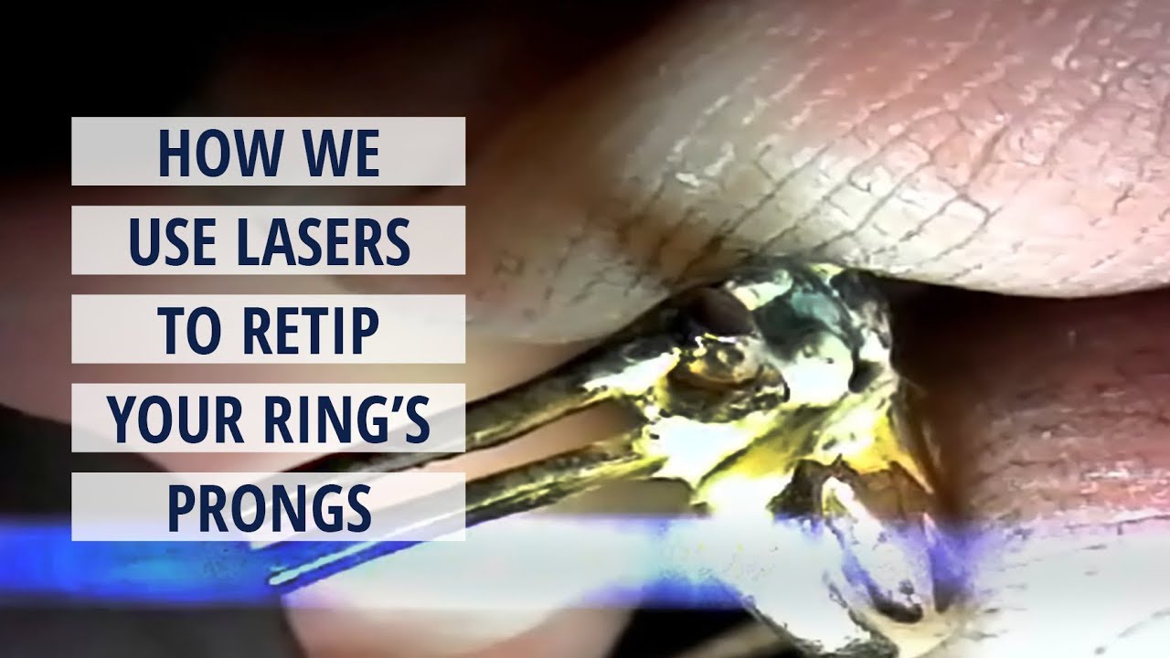How We Use Lasers to Retip Your Ring's Prongs #JesseTheJeweler - YouTube
