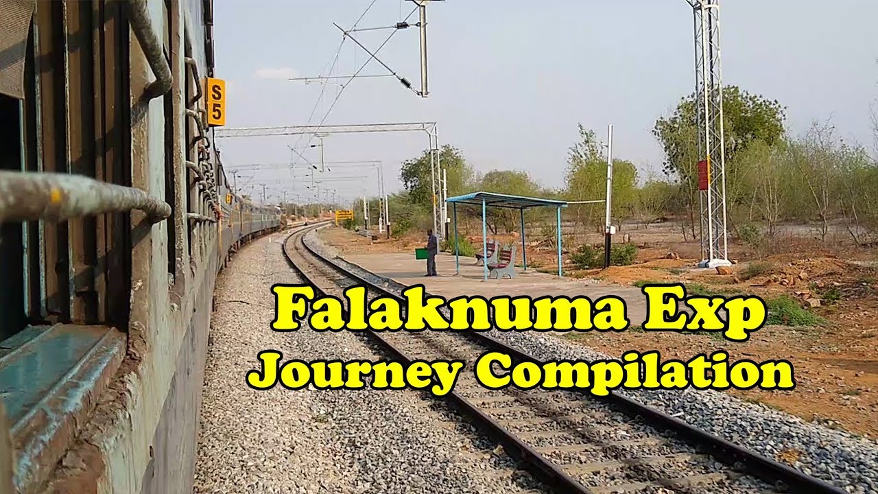 Falaknuma Express Journey Compilation | Secunderabad Junction to Guntur ...