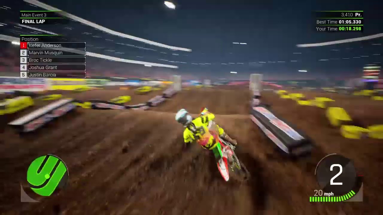 PS4 supercross the game 2. Career - YouTube