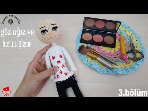 Amigurumi bebek yapımı 3.bölüm / Amigurumi göz işleme