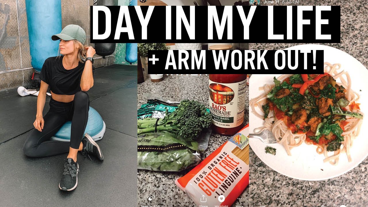 VLOG: Healthy Pasta + Arm Work Out! - YouTube