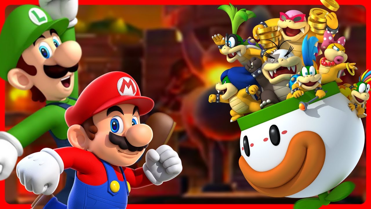 Mario and Luigi VS The Koopalings - YouTube