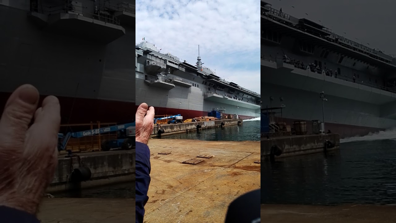 LHD "TRIESTE" LAUNCHING - YouTube