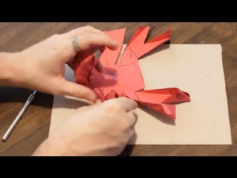 How to Make a Paper Scorpion With Legs : Paper Crafts - YouTube