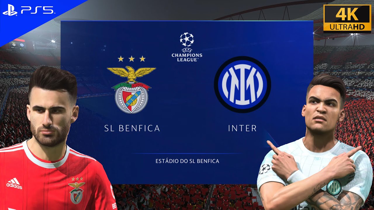 FIFA 23 UEFA Champions League 2022-2023, BENFICA vs INTER, match 1 of 2 ...