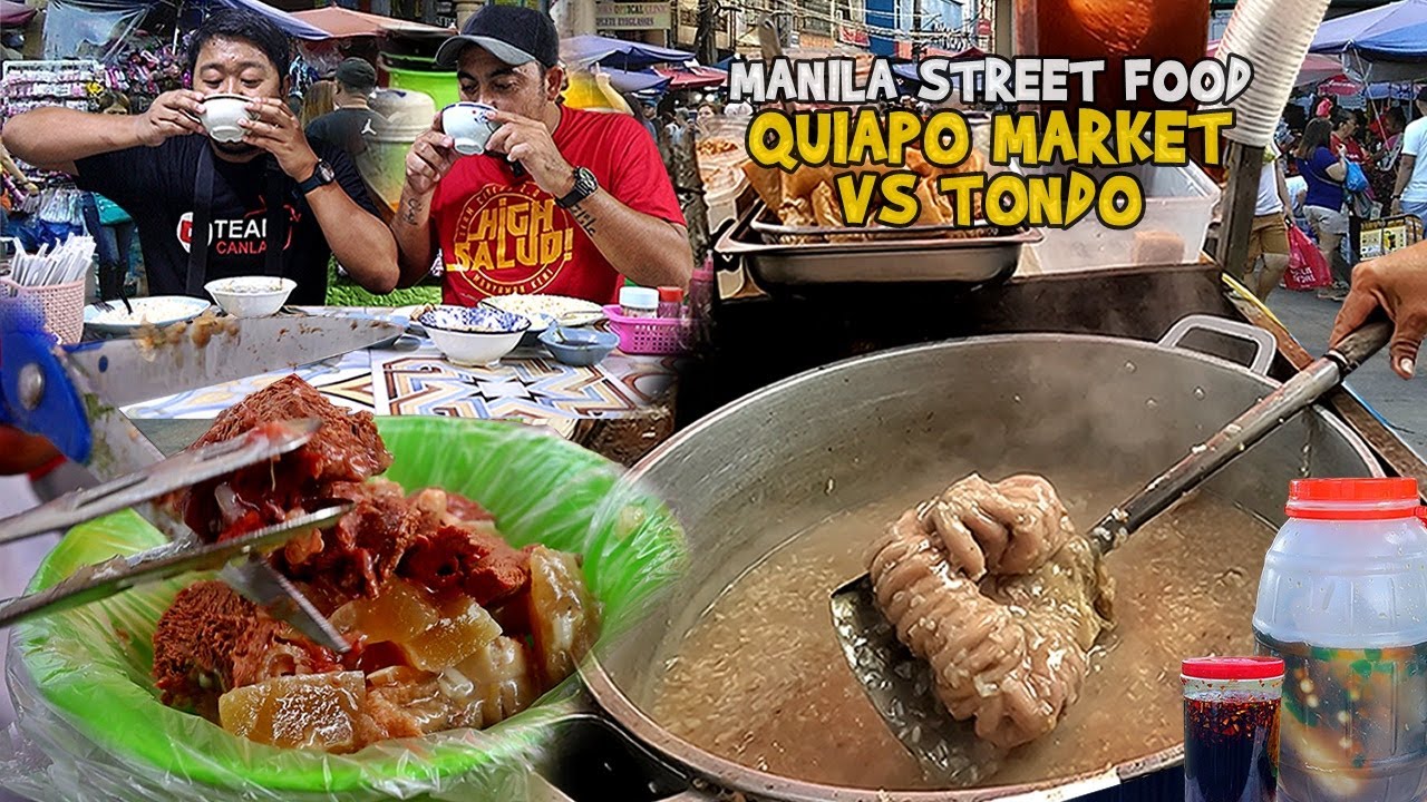 Manila Street Food | Walastik GOTO Laman Loob ng BAKA in Quiapo Market ...