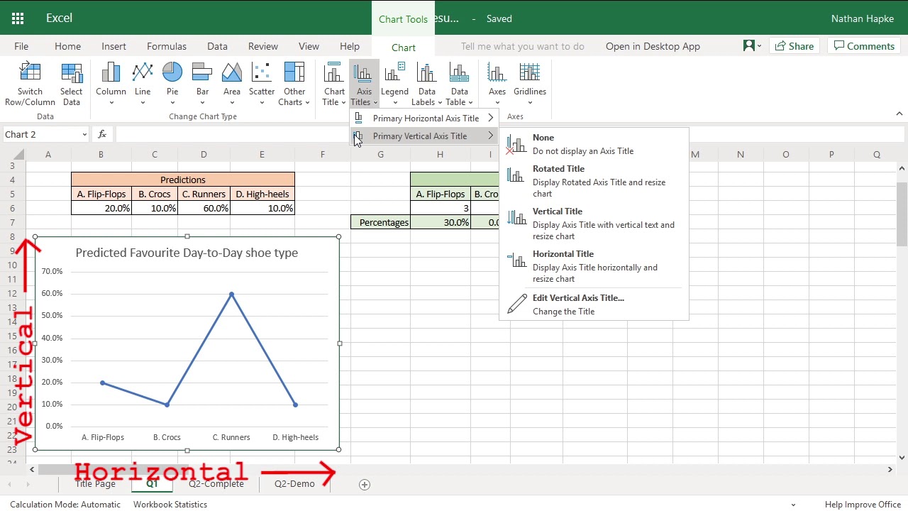 Making Charts in Excel Online - YouTube
