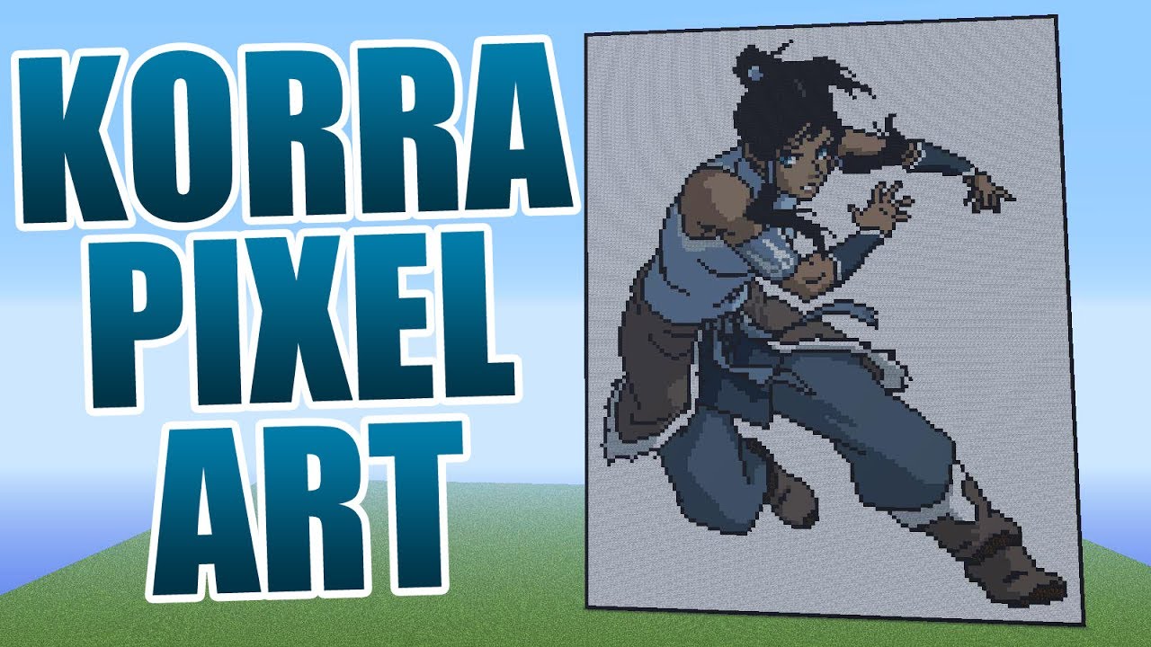 The Legend of Korra - Korra, Pixel art [Minecraft] - YouTube