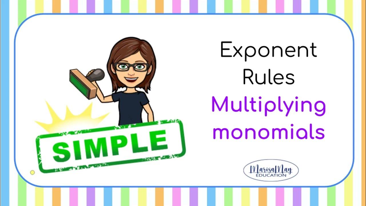 Exponent Rule | Multiplying Monomials - YouTube