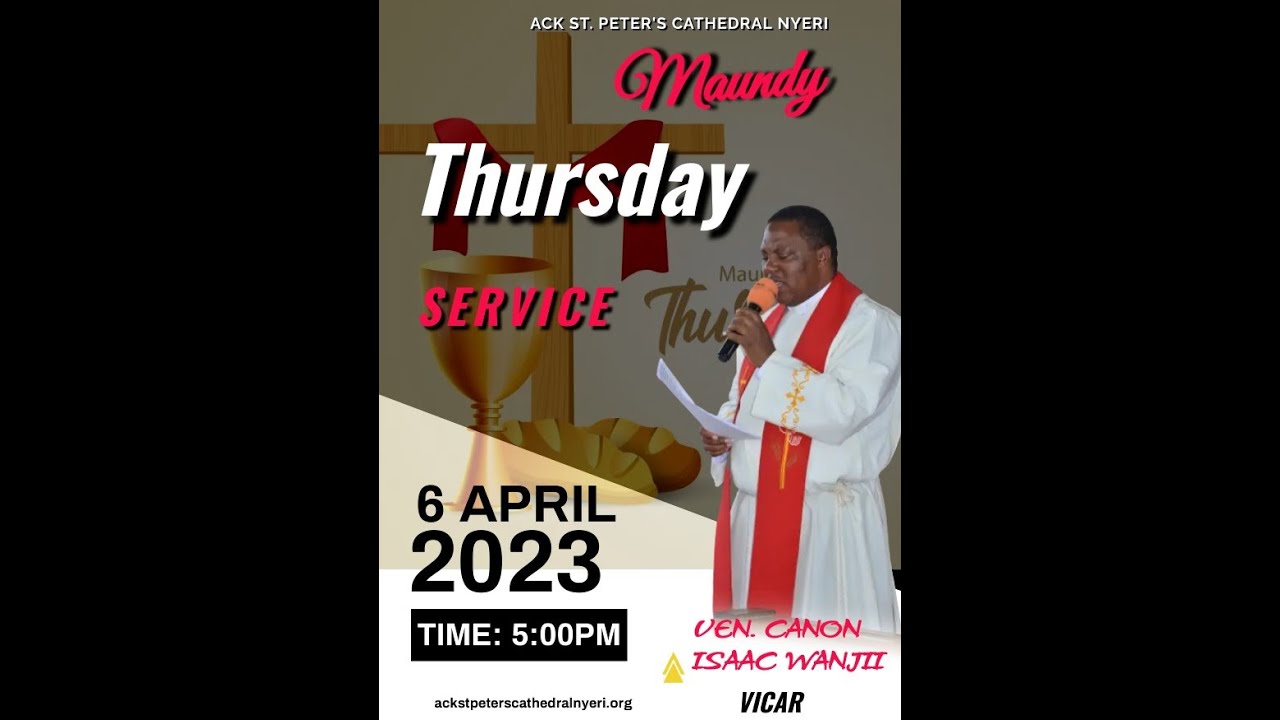 Maundy Thursday Holy Communion Service - YouTube