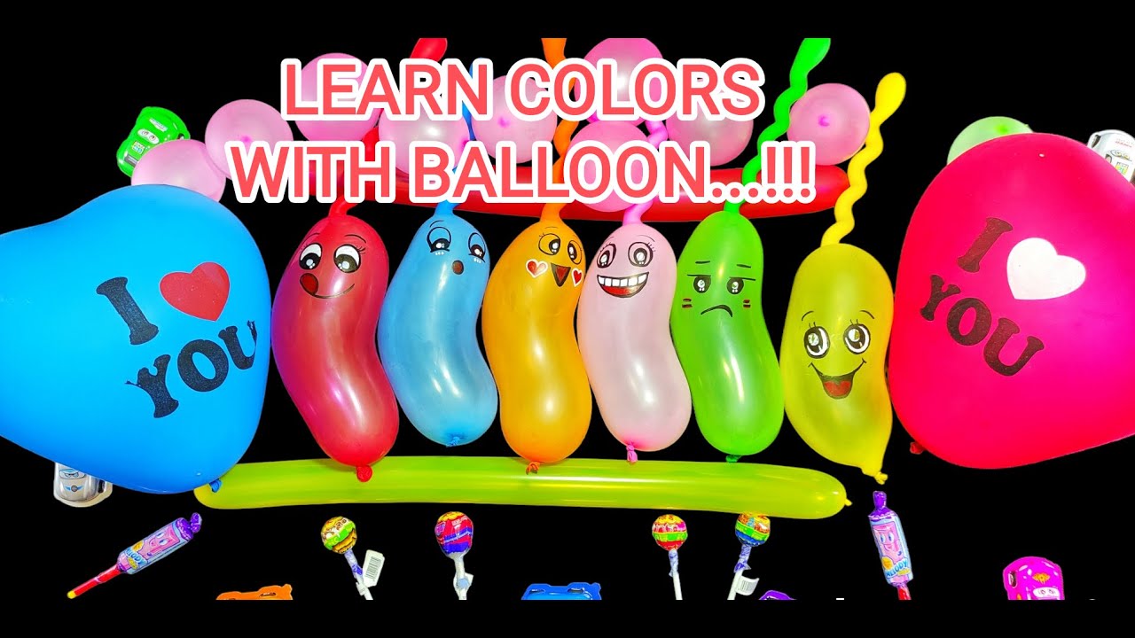 Funny Balloon Popping ! Most Satisfying ASMR Video ! Learn Colors with ...