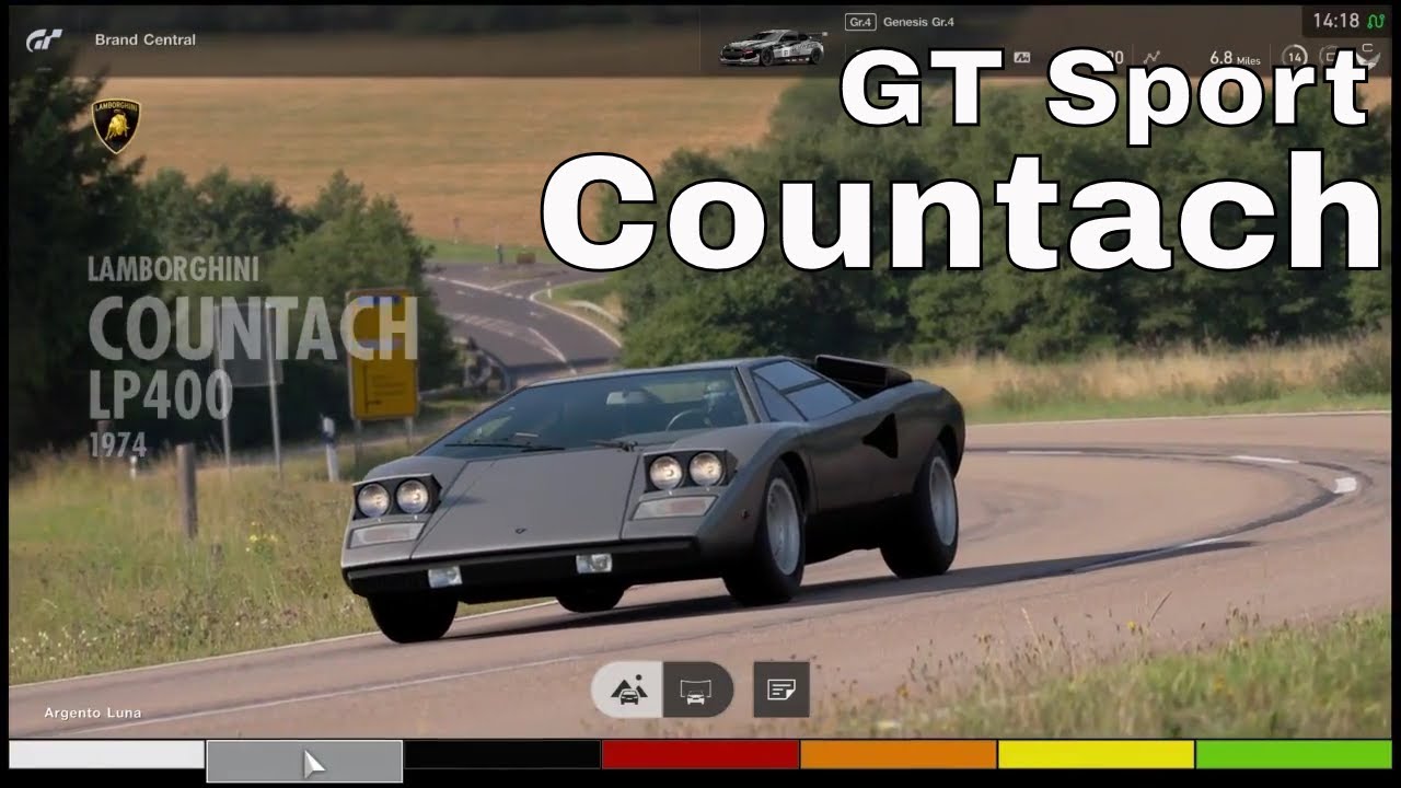 GT Sport Lamborghini Countach LP400 - Brand Central All Body Colours ...