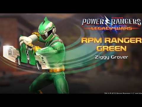 Power Rangers Leagcy Wars~Ziggy (RPM Green Ranger) gameplay - YouTube