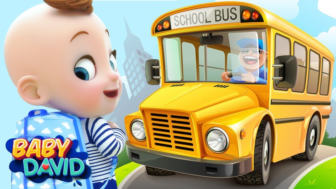 School Bus Song - Baby David Takes the Bus - Kids Songs & Nursery ...
