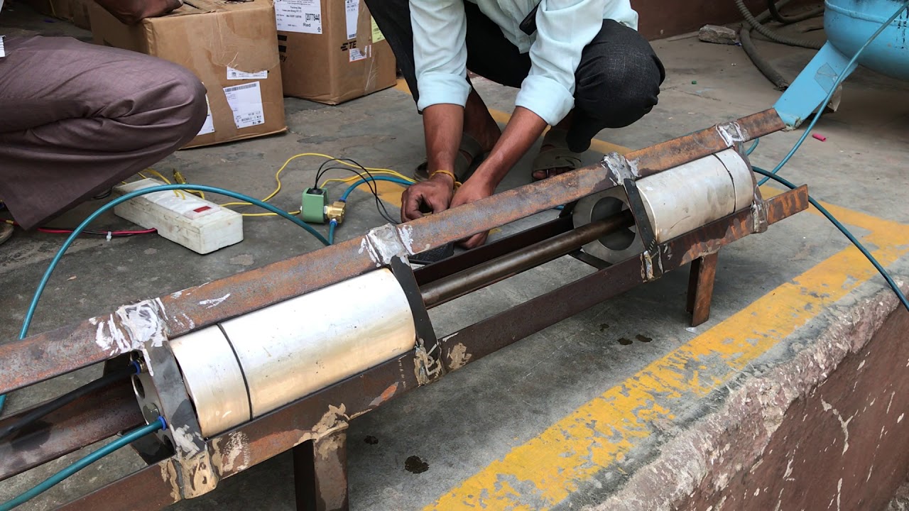 First Mechanical Test of Linear Generator - YouTube