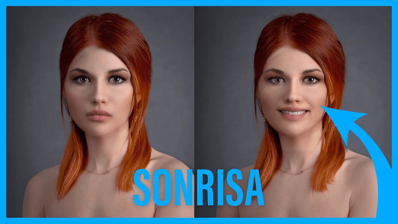 CÓMO CREAR SONRISA en PHOTOSHOP 🔥 - MODIFICAR SONRISA - YouTube