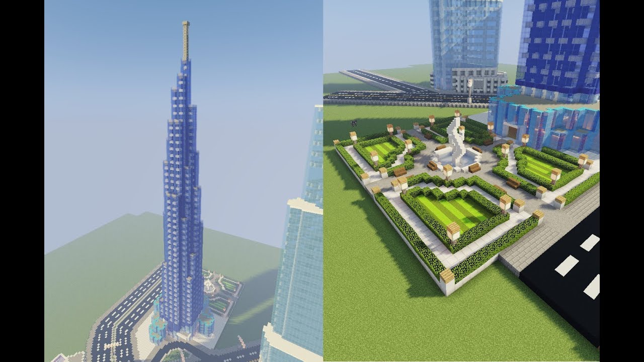 Landmark 81 and the park in Minecraft City #3.. - YouTube