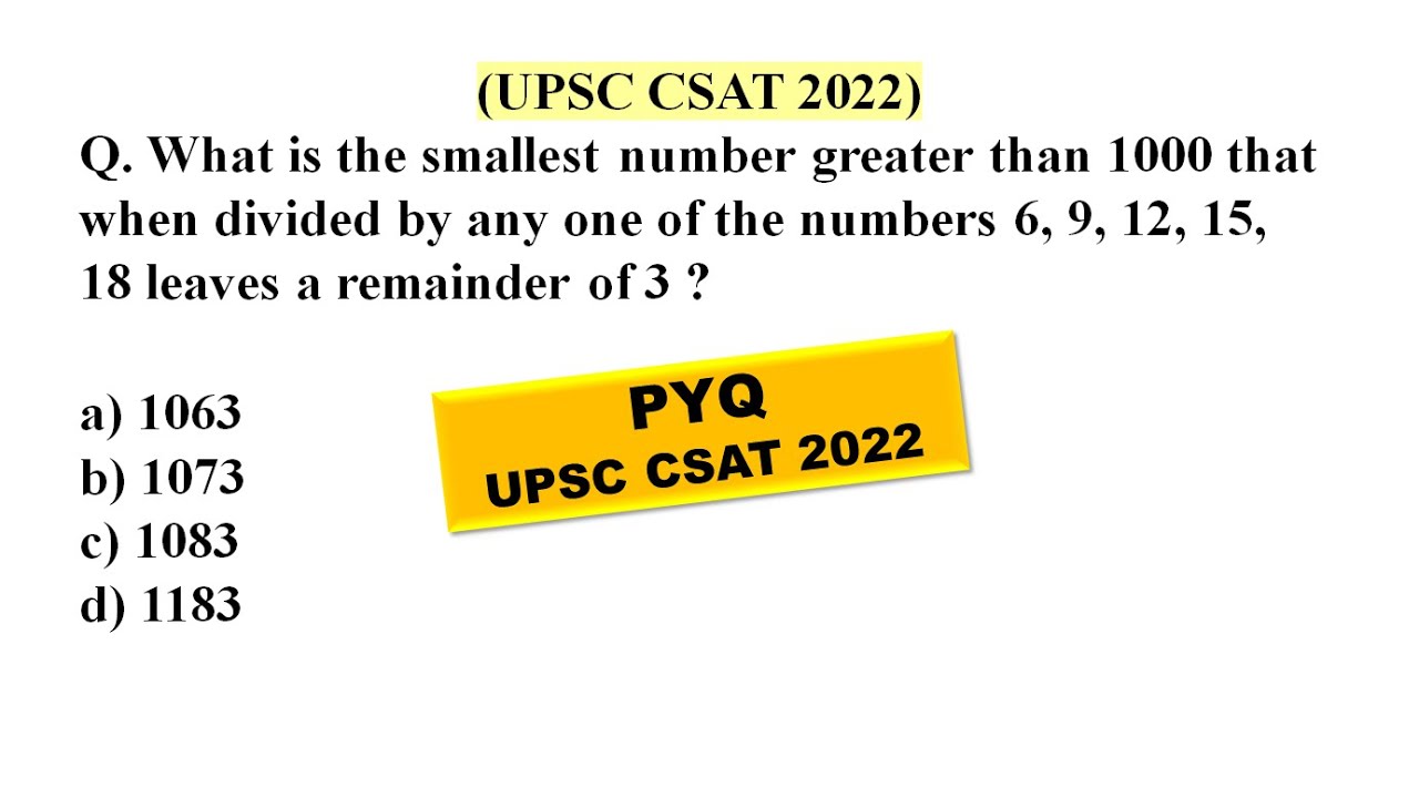 What Is The Smallest Number Greater Than 1000 That When Divided By Any what-is-the-smallest-number-greater-than-1000-that-when-divided-by-any