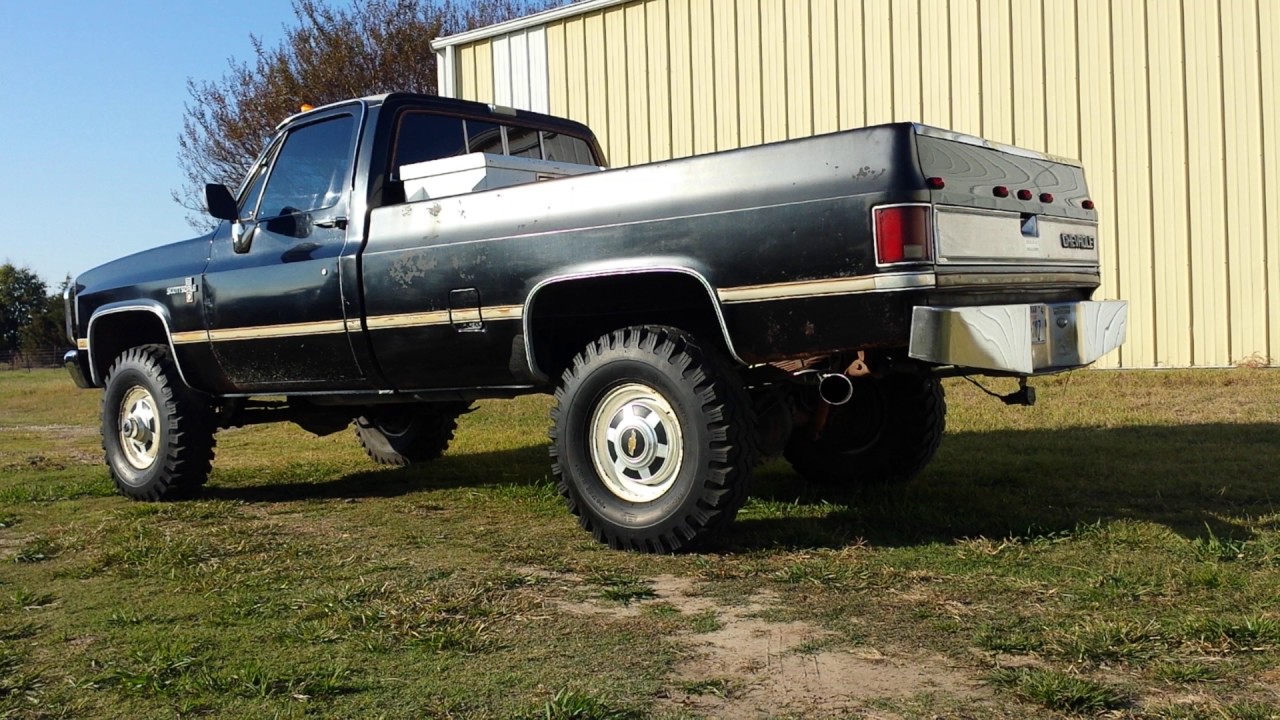 '86 Chevy K30 throttle response(1) - YouTube