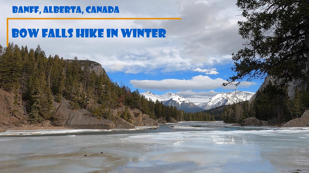 Discover amazing views of the Banff Bow Waterfall during Winter Hike ...