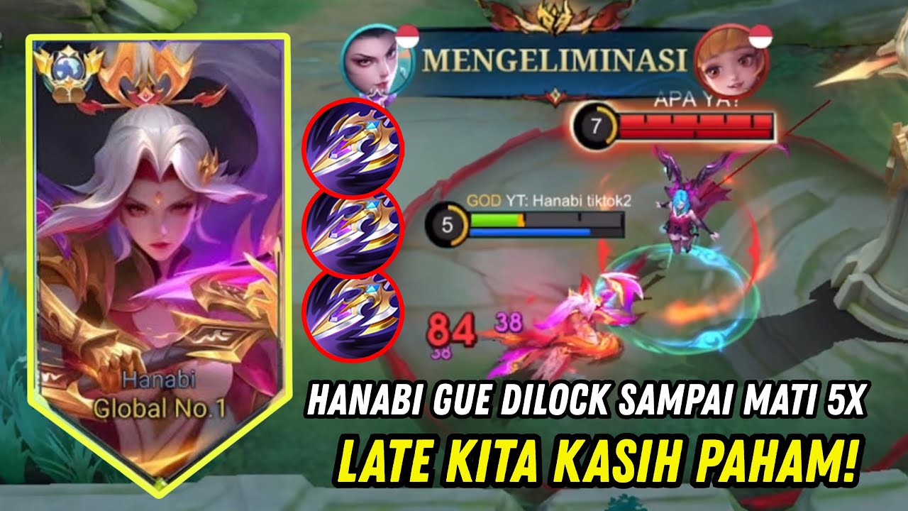 TOP GLOBAL HANABI DILOCK SAMPAI MATI 5X | TAPI ENDINGNYA MUSUH KENAK ...
