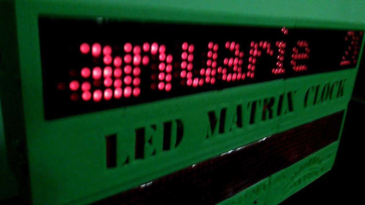 LED MATRIX CLOCK ARDUINO AND 3D PRINT CASE - YouTube