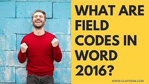 Ms word field codes - YouTube