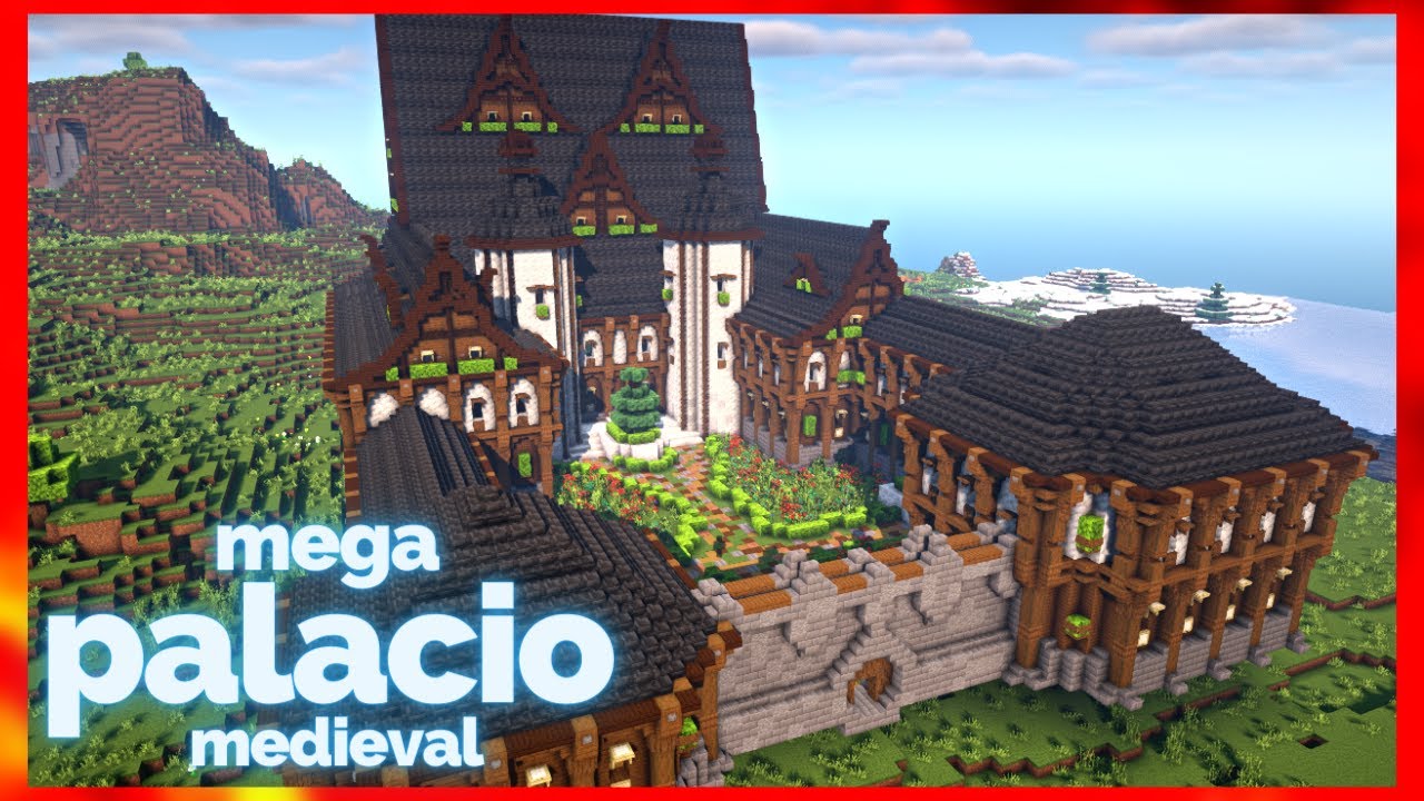 MEGA Palacio MEDIEVAL. time-lapse , como hacer un palacio en minecraft ...